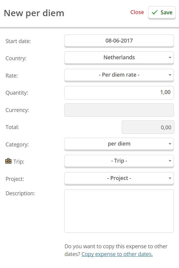 How to set-up the Per Diem Rates in your SRXP account?