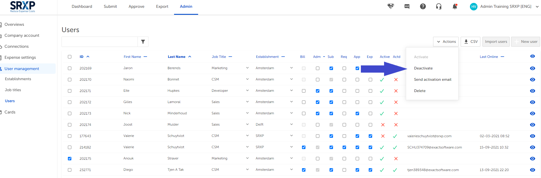 How do I safely delete an user?