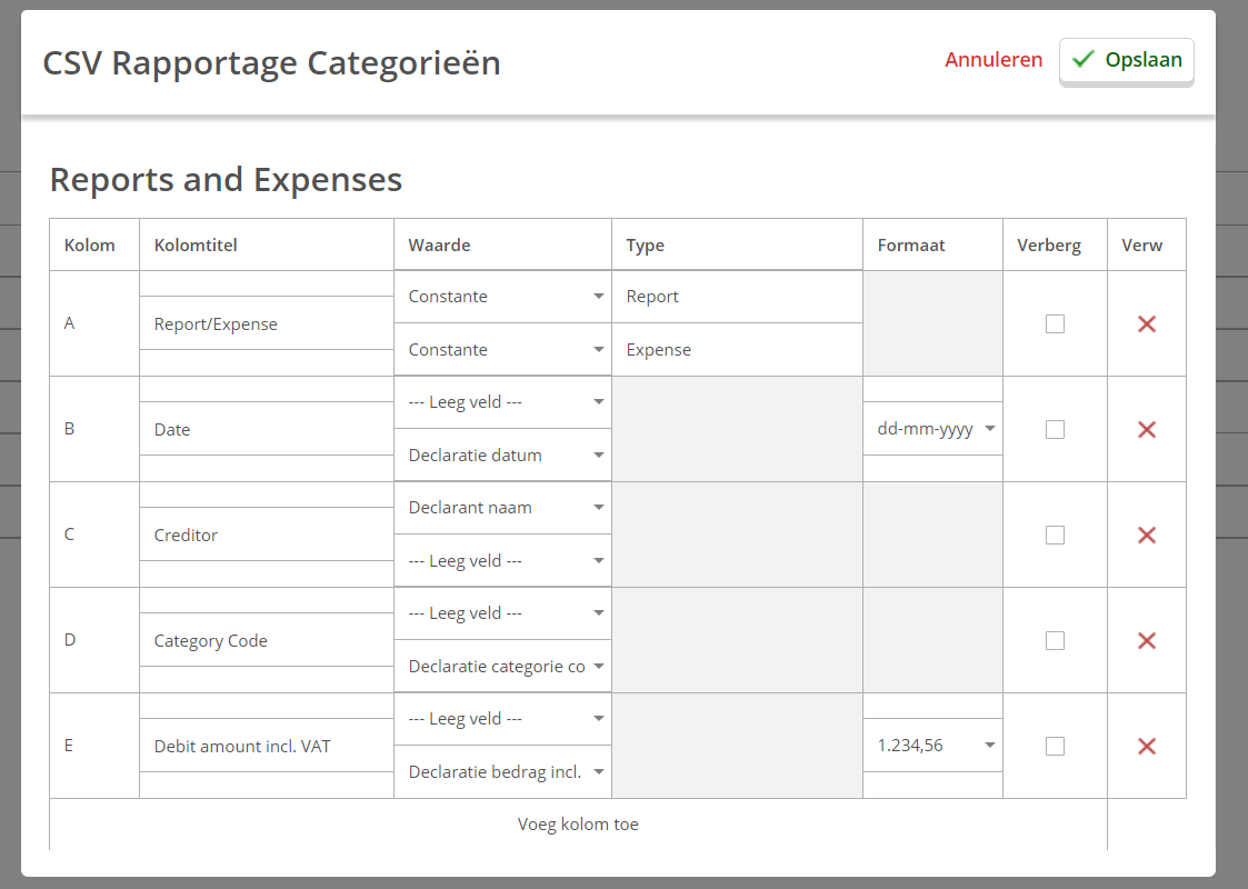 Hoe maak ik zelf een rapportage?